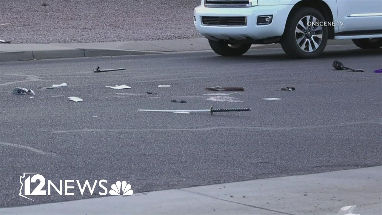 Man with samurai sword shot, killed by police in Phoenix - YouTube