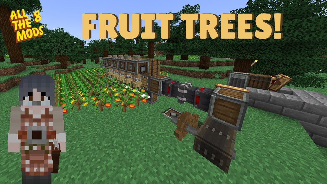 CREATE-ing A (Fruit)Tree Farm! 🛠 EP16 Minecraft ATM 8 - YouTube