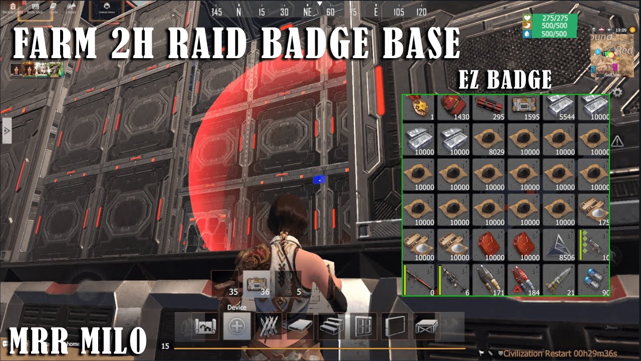 2h farm raid badge base |Last island of survival | MRR MILO - YouTube