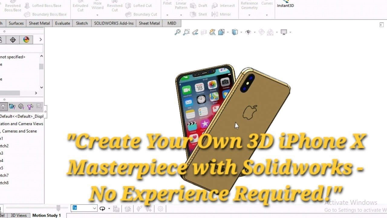 "Create Your Own 3D iPhone X Masterpiece with Solidworks - No ...