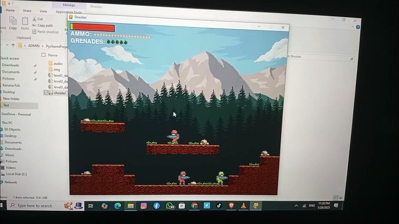 simple scrolling shooter game. - YouTube