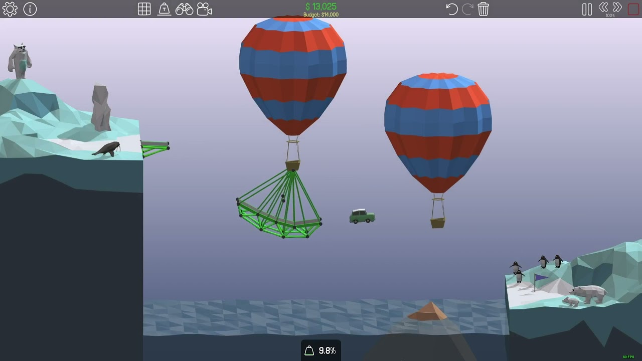 Poly Bridge 3-8 Swing Jumps - YouTube