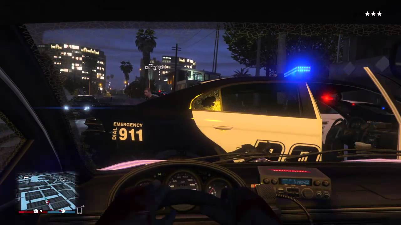 GTA 5 Flying cop car - YouTube