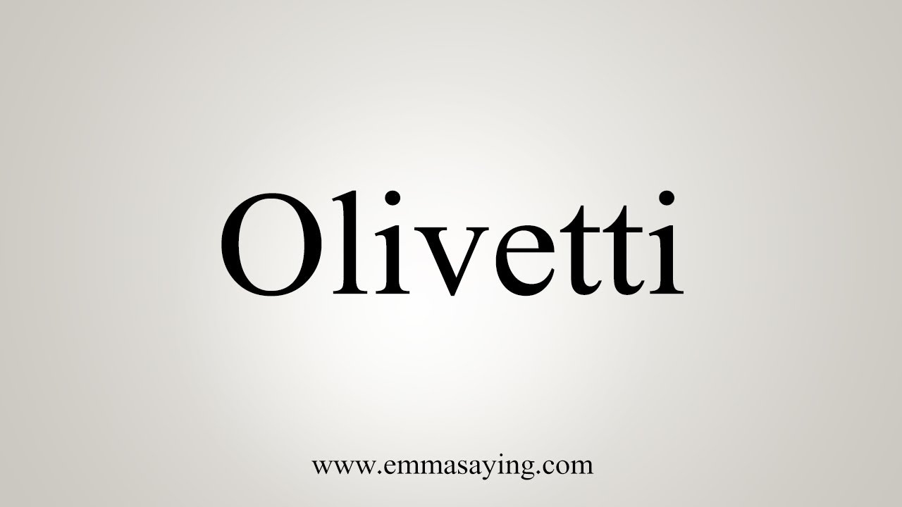 Olivetti Logo