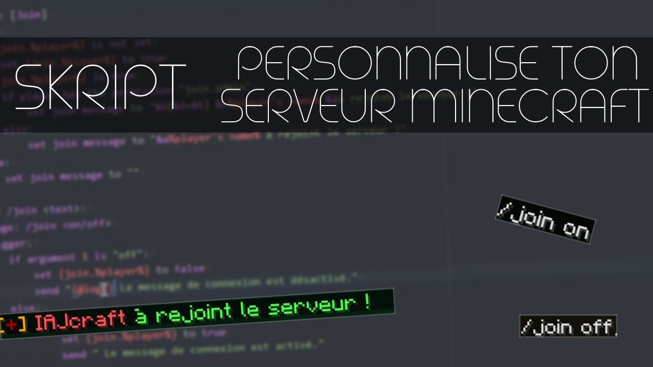 Skript [FR] - #1 Apprentissage - YouTube