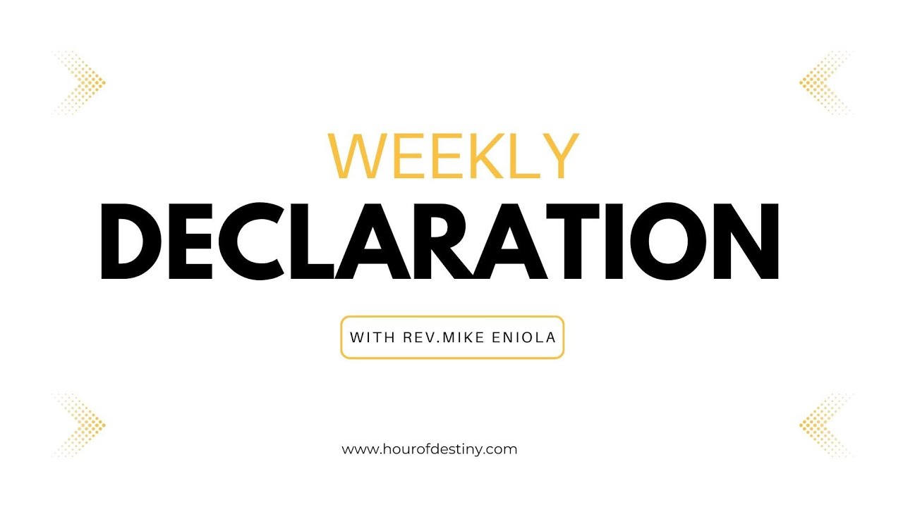 Blessing of the Week with Rev. Mike Eniola - YouTube