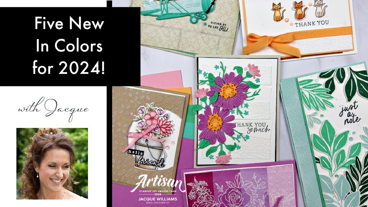Five Brand New Stampin' Up! In-Colors for 2024! - YouTube