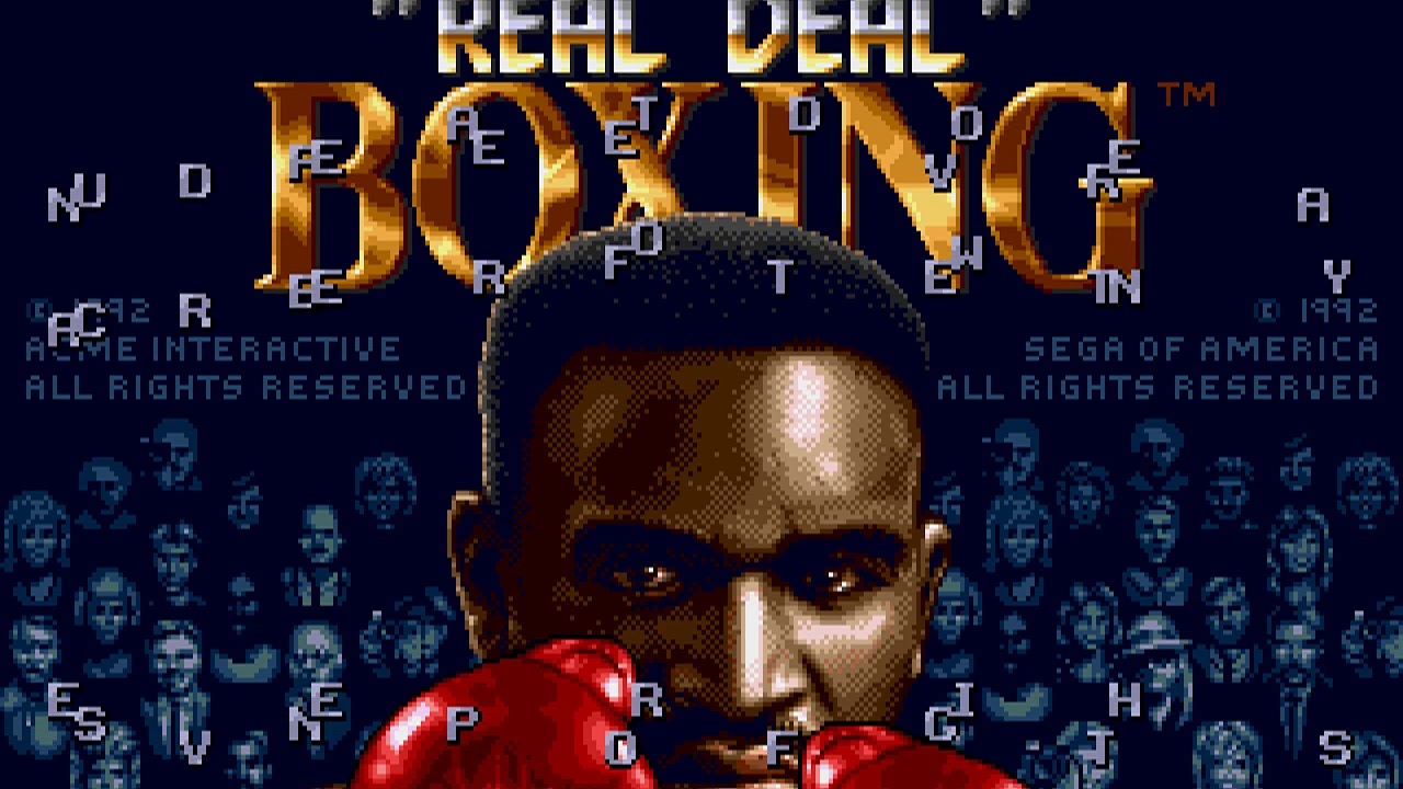 Evander Holyfield's "Real Deal" Boxing (GEN) - Title screen - YouTube