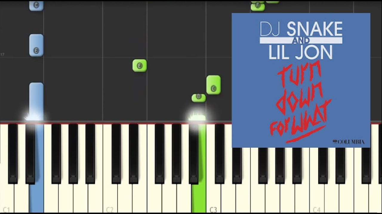Turn Down For What - DJ Snake & Lil Jon [Piano Tutorial] - YouTube