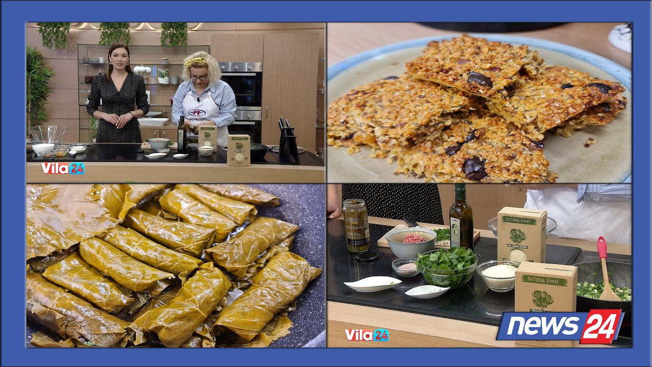 Japrakë me gjethe rrushi / Kek me tërshërë (Receta nga Neranxi) - YouTube