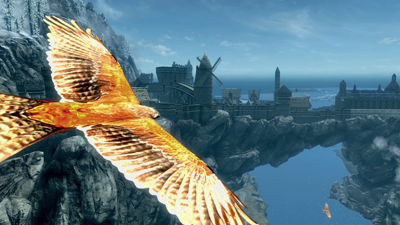 I was finally able to go flying on a hawk | Skyrim Gameplay Highlights ...