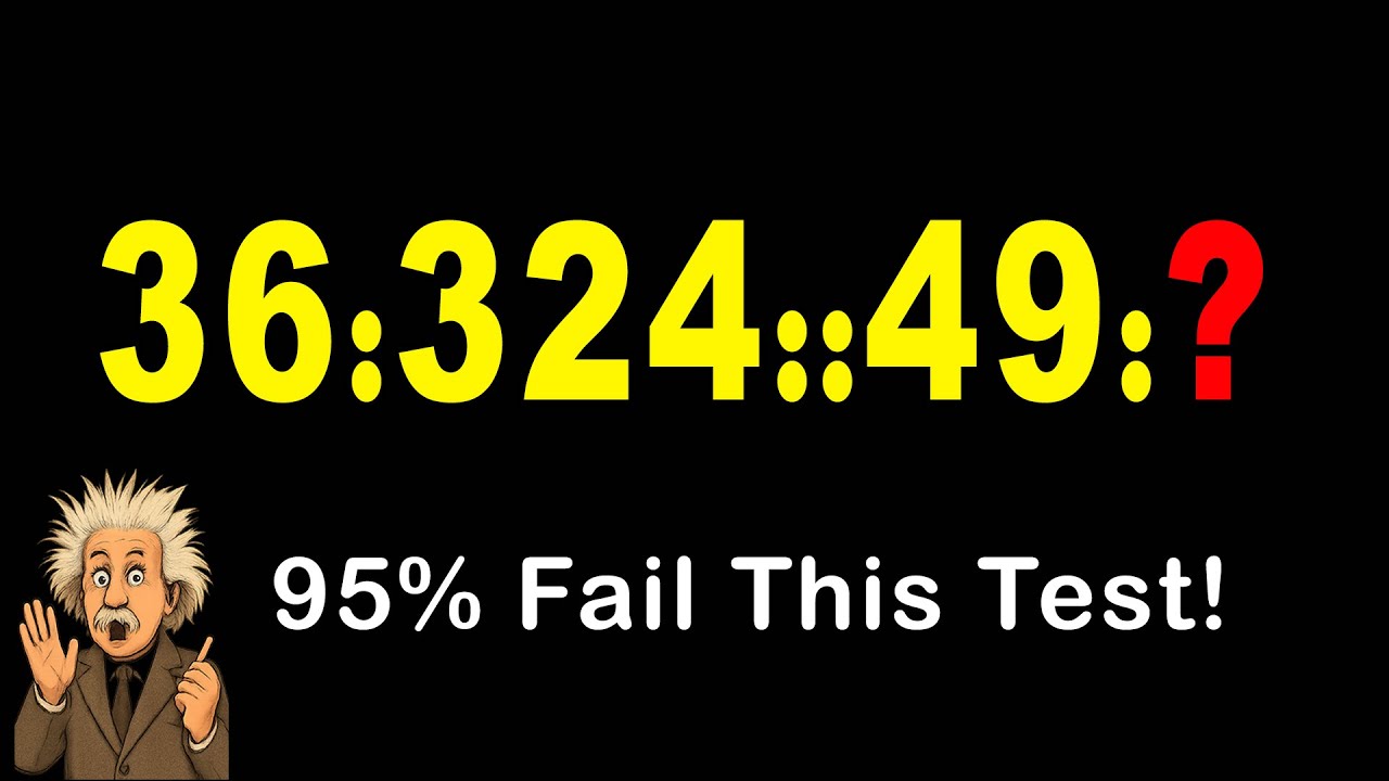 Can You Solve This? 36:324::49:? - Daily IQ Test Challenge! - YouTube