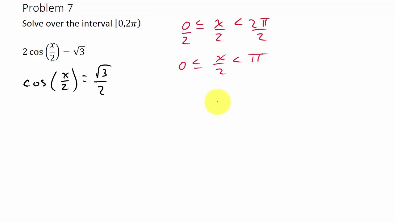 Solving Trigonometric Equations Example 7 - YouTube