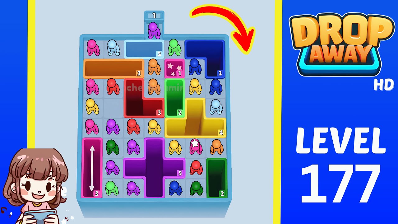 Drop Away Level 177 Solution Walkthrough - YouTube