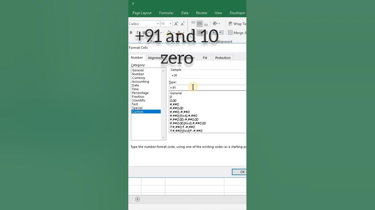 Add 91 Before Number In Ms Excel shorts tips YouTube add-91-before-number-in-ms-excel-shorts-tips-youtube