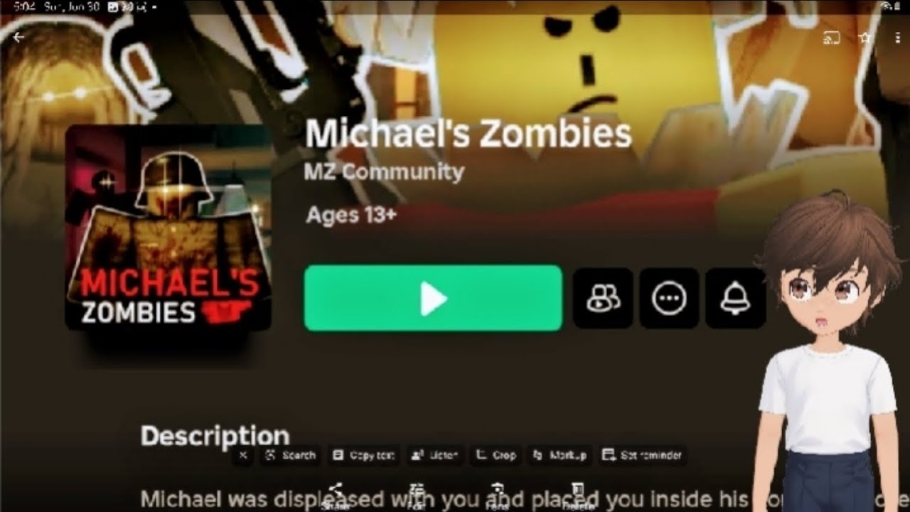 Play michael zombies in roblox - YouTube
