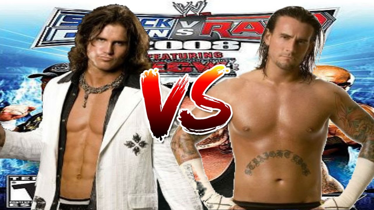 WWE Smackdown vs Raw 2008 Johnny Nitro vs CM Punk - YouTube