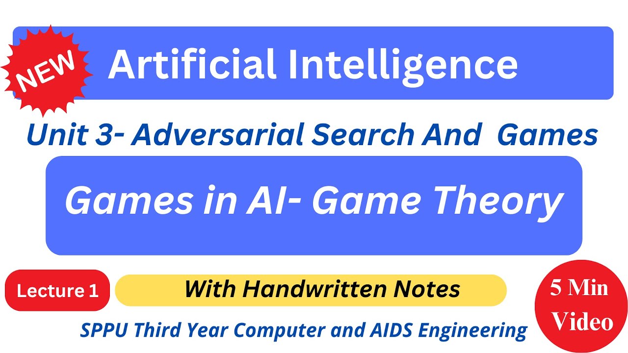 sppu ai unit 3 Game Theory - YouTube