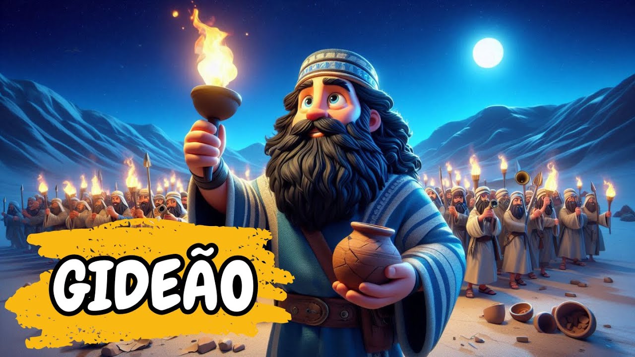 GIDEÃO E OS 300: História Bíblica Infantil - YouTube