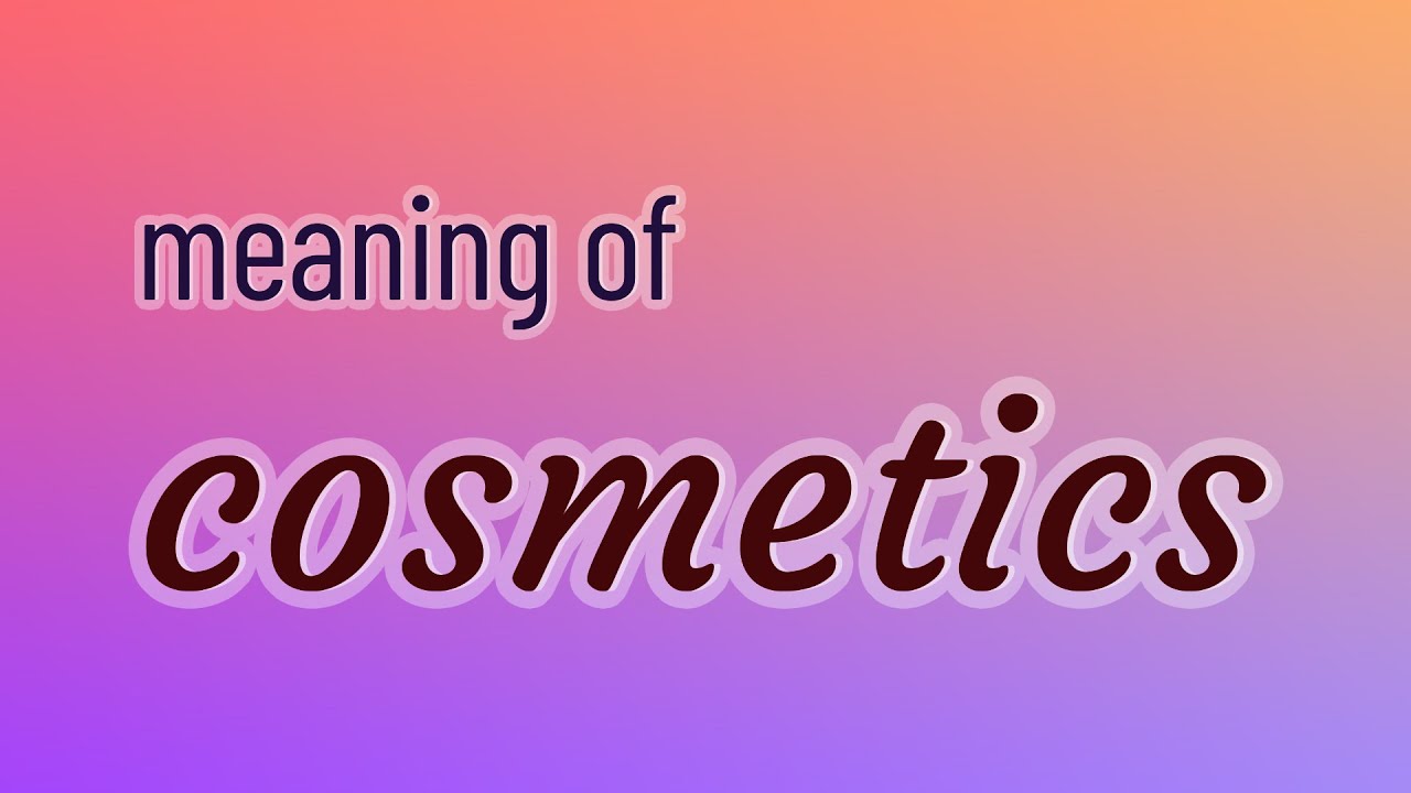 Cosmetics - 46 English Vocabulary Flashcards - YouTube