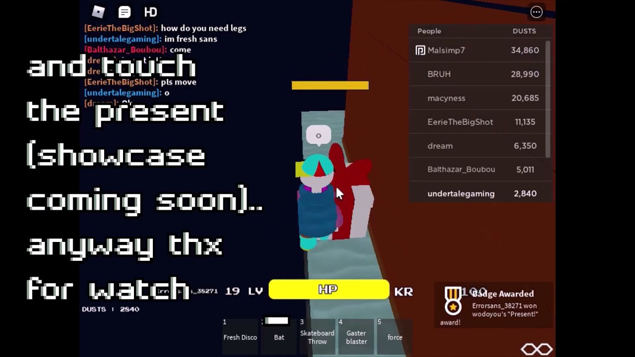 how to get Christmas sans badge (undertale aus fight 2) - YouTube