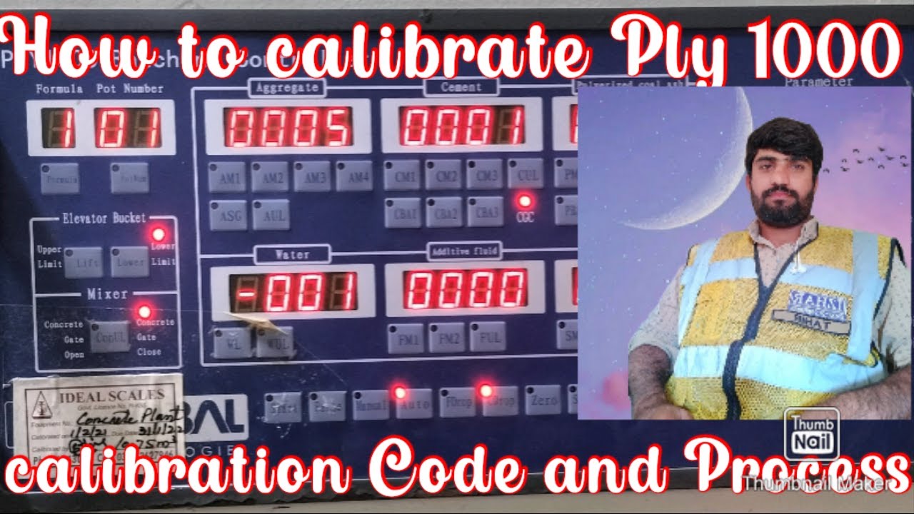 Bosure PLY 1000 calibration Info. - YouTube