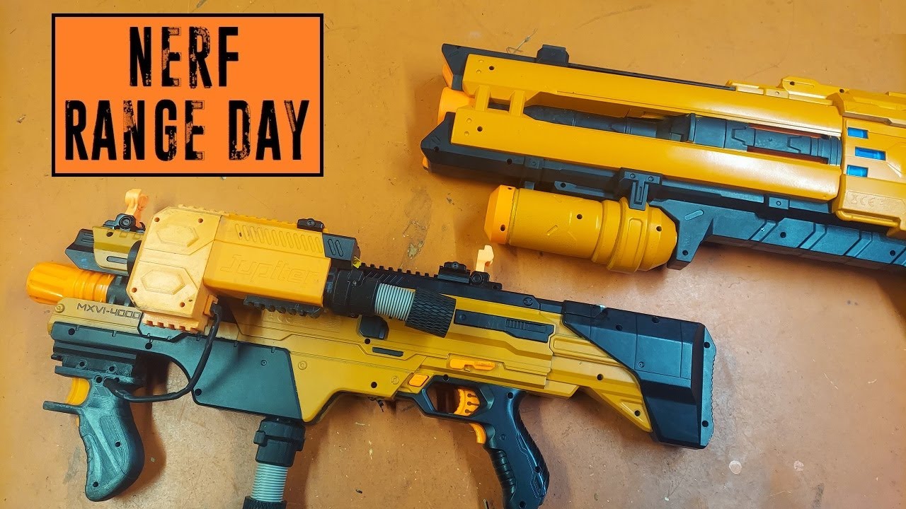 Nerf Range Day #20 - Proton Pack Blasters - YouTube