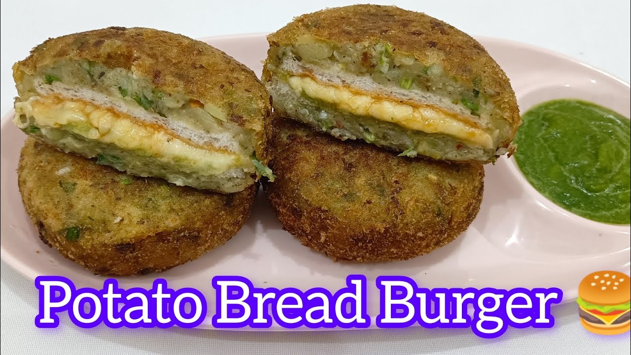 Potato Bread Burger Recipe| Aloo Snacks recipe | Easy But Delicious ...