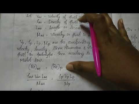 CE206 FM 2 - Module 6 - model laws - reynold's model law - YouTube