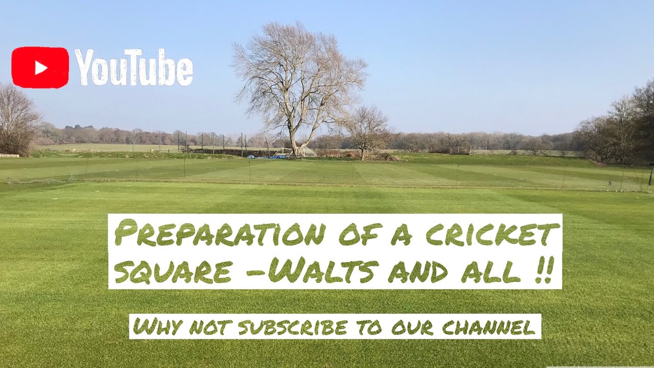 Pre Season Preparation of a Cricket Square - Tips - YouTube
