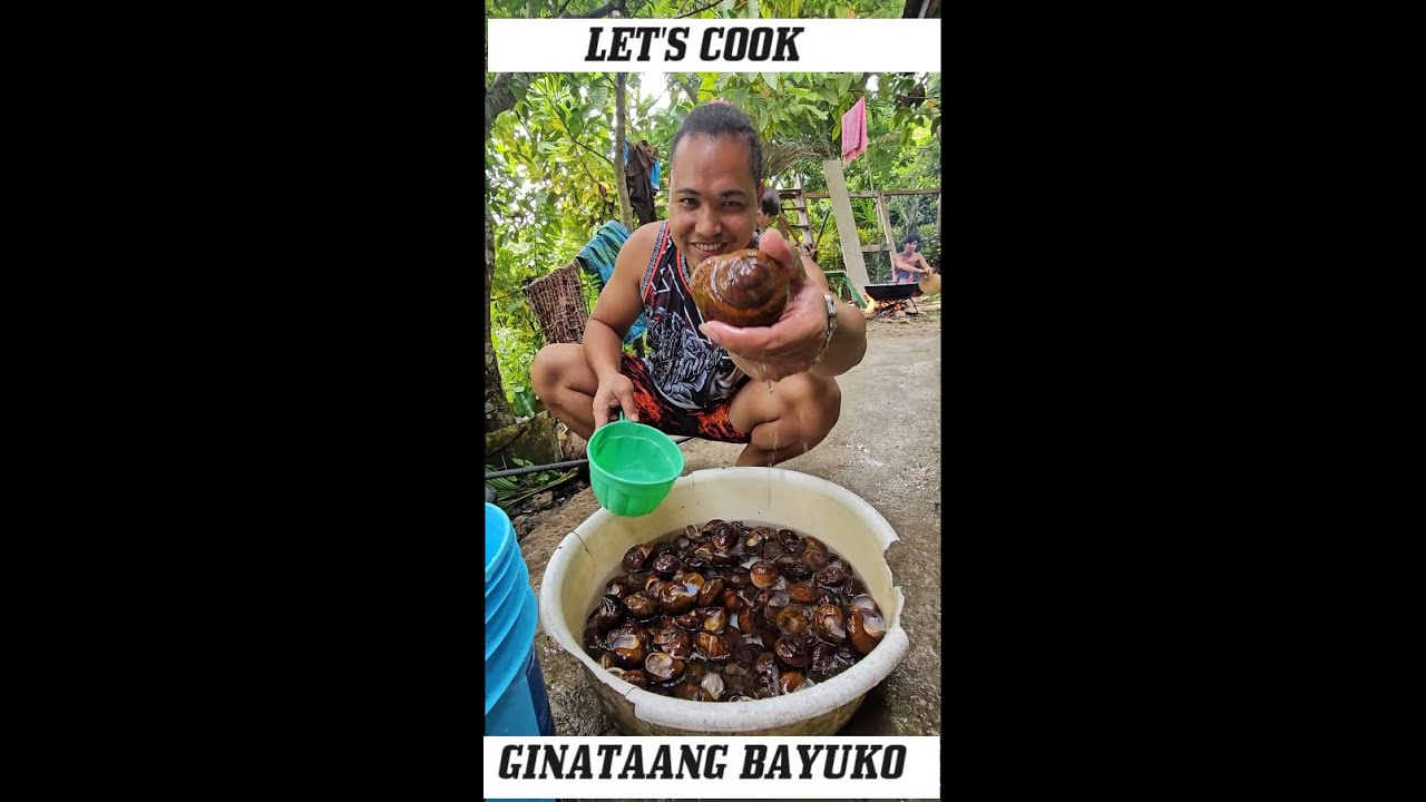 Ginataang Bayuko Cooking Master Boi #cooking #snail #exotic - YouTube
