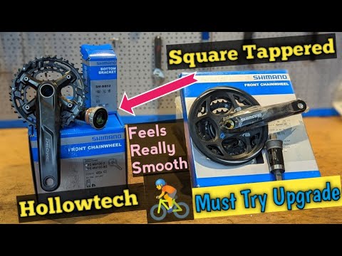 Convert and upgrade Square tappered to Hollowtech Drivetrain | Shimano ...