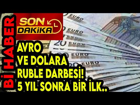AVRO VE DOLARA RUBLE DARBESİ...