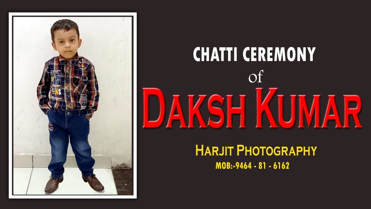 CHATTI CEREMONY OF DAKSH KUMAR HARJIT PHOTOGRAPHY M 9464816162 - YouTube