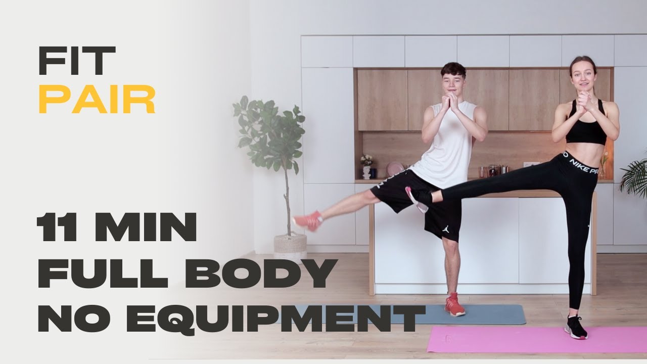 FULL BODY PARTNER WORKOUT NO EQUIPMENT | 11 MINUTES - YouTube