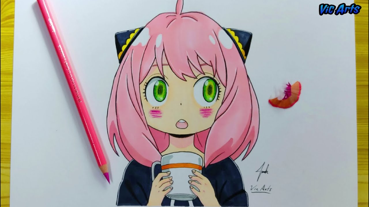 Como dibujar a Anya Forger / Speed Drawing Anya Forger / Spy x Family ...