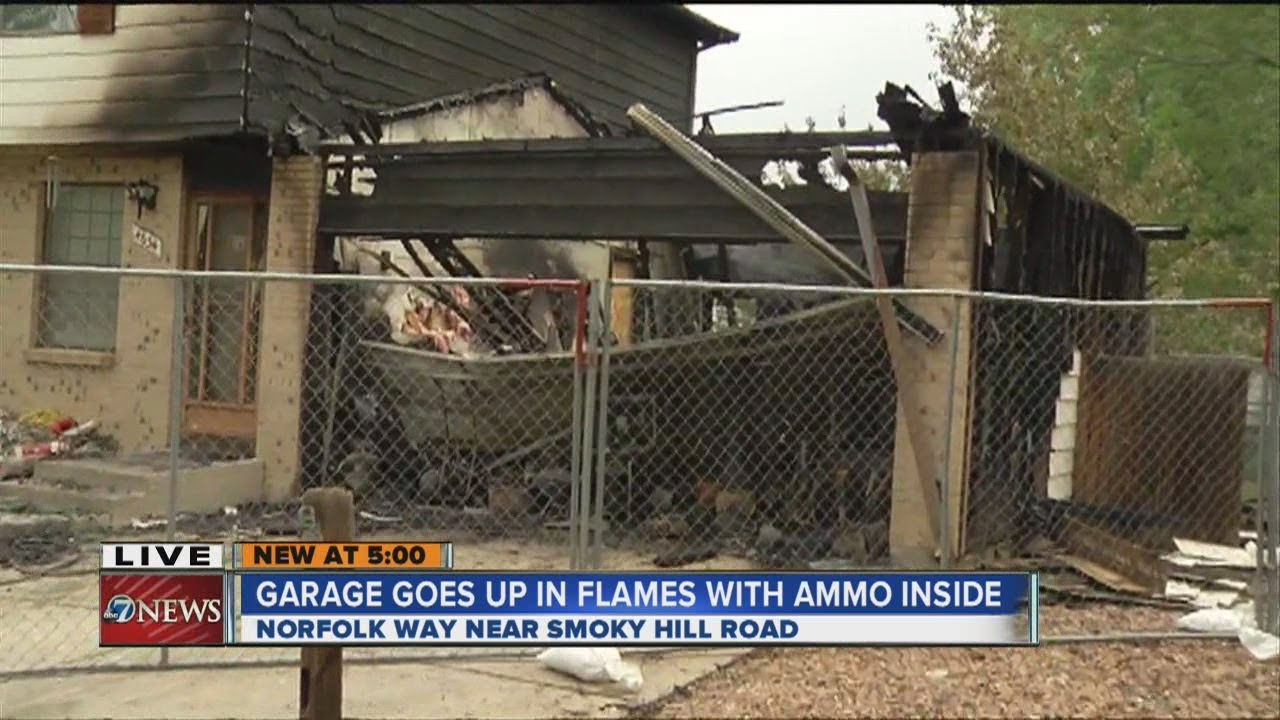Homeowner burned after garage goes up in flames - YouTube