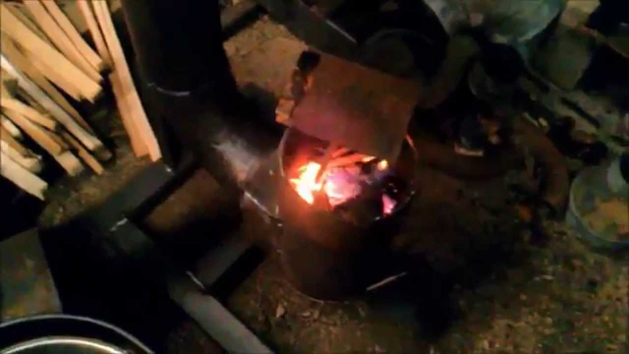 Large Rocket Stove-Extended Burner - 6.5" Feed Tube to 4" Riser- Broken ...