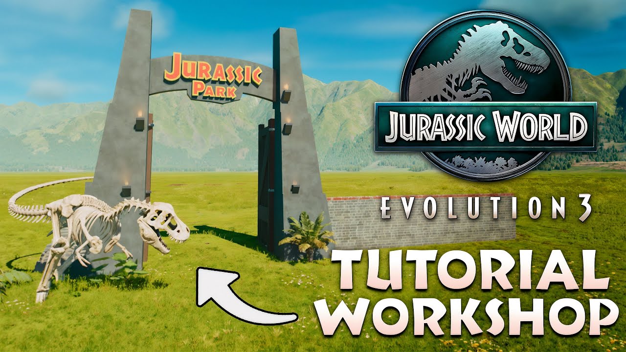 Tutorial Como Usar o WORKSHOP do Jurassic World Evolution 3 Passo a ...