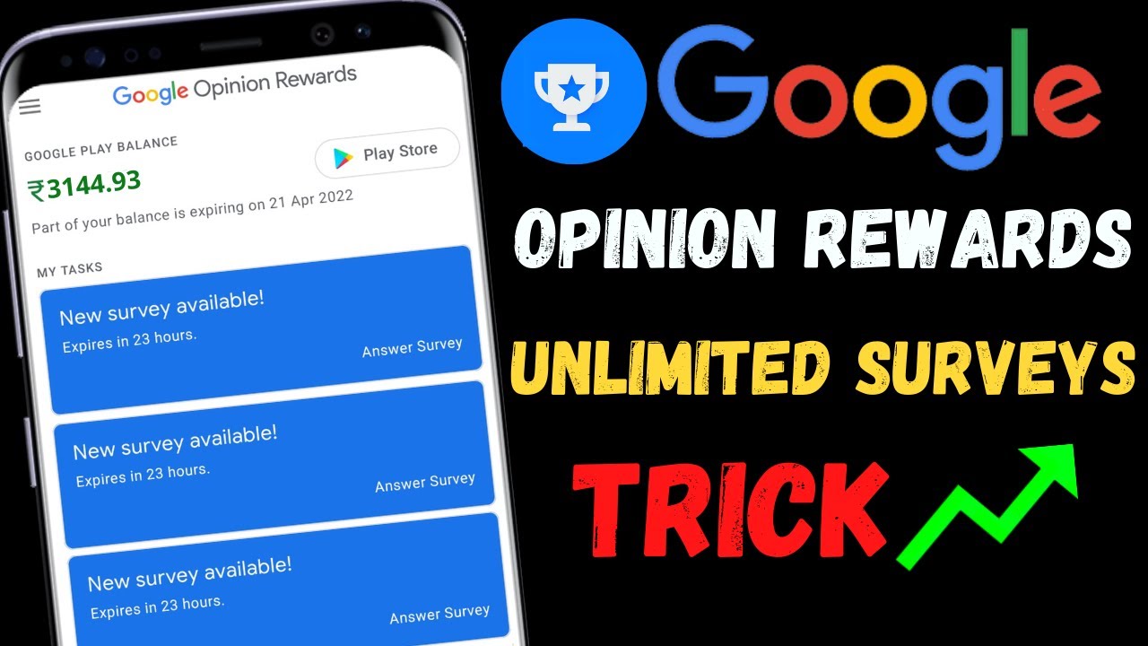 How to Earn Unlimited Surveys in Google Opinion Rewards 2023 - New ...