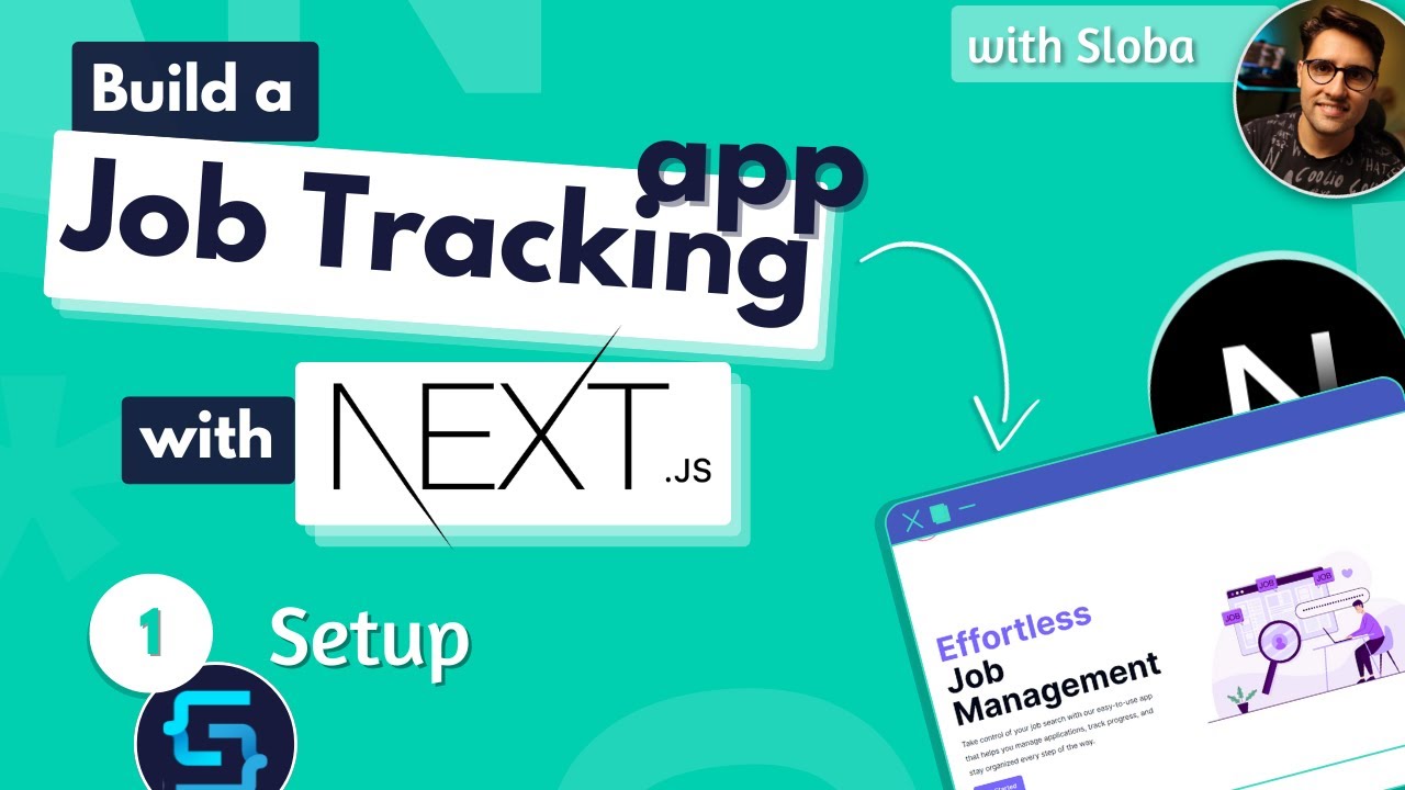 Build a Job Tracking App with Next.js #1 Project setup - YouTube