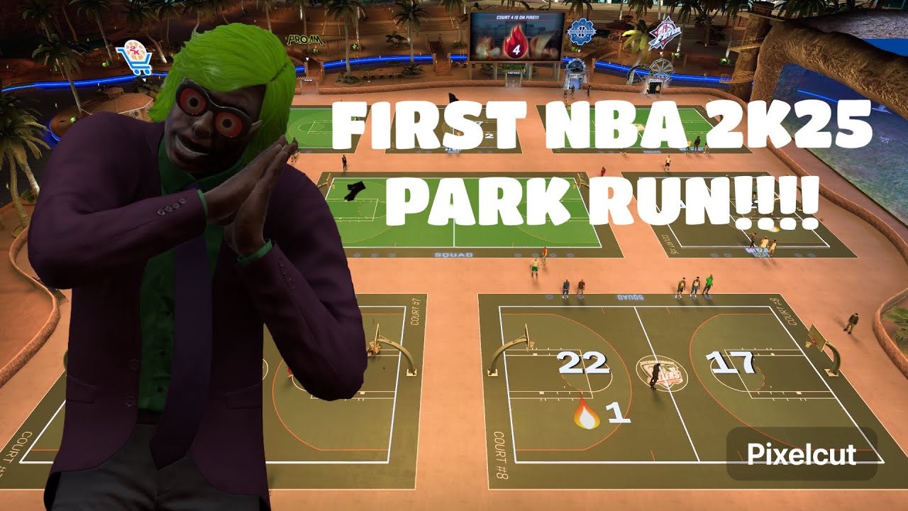FIRST NBA 2K25 PARK GAME!!!🏀🔥 - YouTube