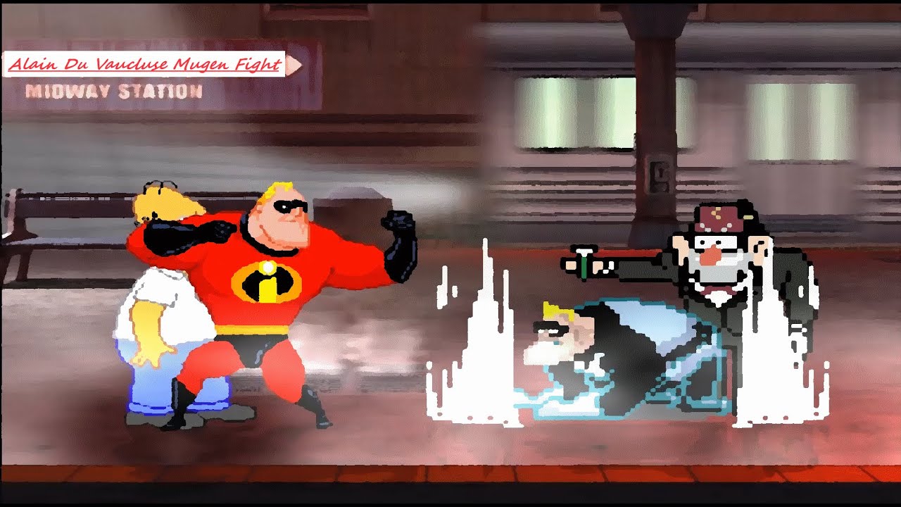 Mugen : Mr Incredible & Homer Simpson Vs Ultimate Mr Incredible ...