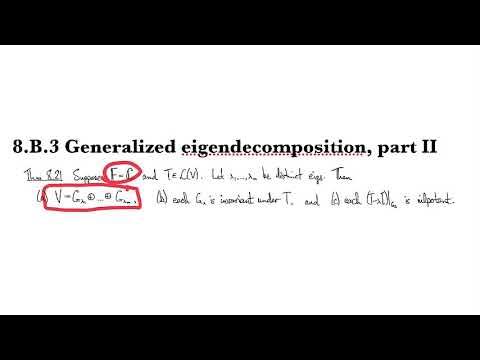 8.B.3 Generalized eigendecomposition, part II - YouTube