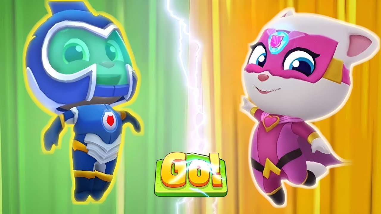 Talking Tom Hero Dash - Dolphin Tom Save His Friend Angela & Hank ...