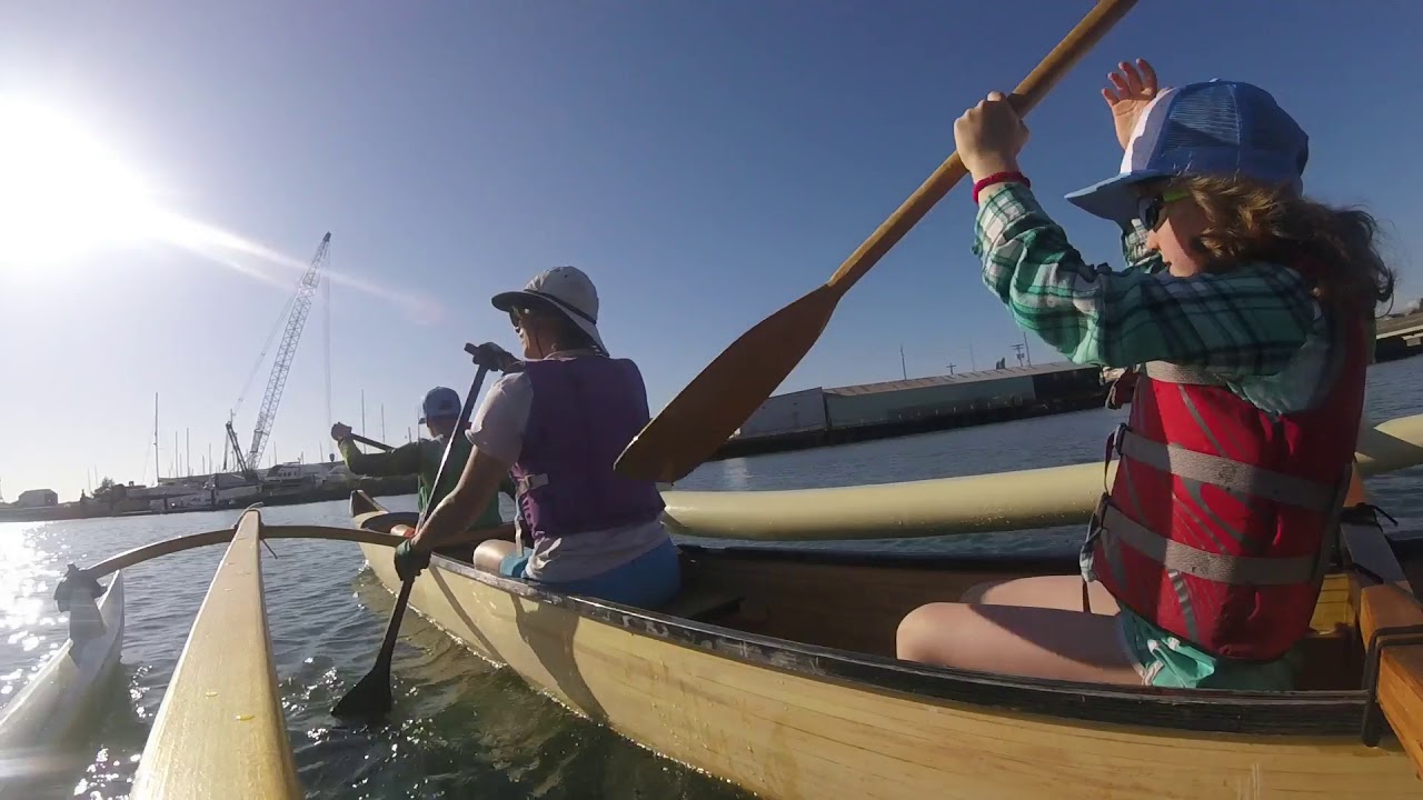 Outrigger Canoe First Paddle - YouTube