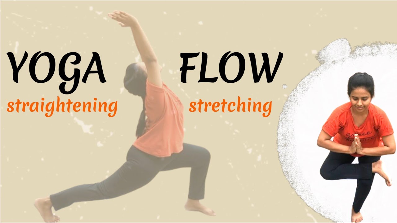 1 Minute Yoga Flow for Straightening and Stretching #workout - YouTube