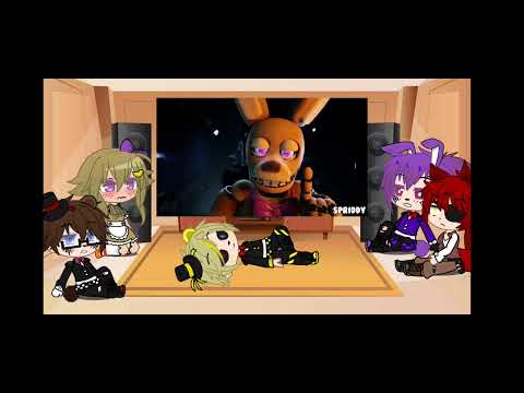 FNaF 1 react to Again/реакция ФНаФ 1 на Again ||animated by @Spriddy || remix by: @SCDH_MUSICS