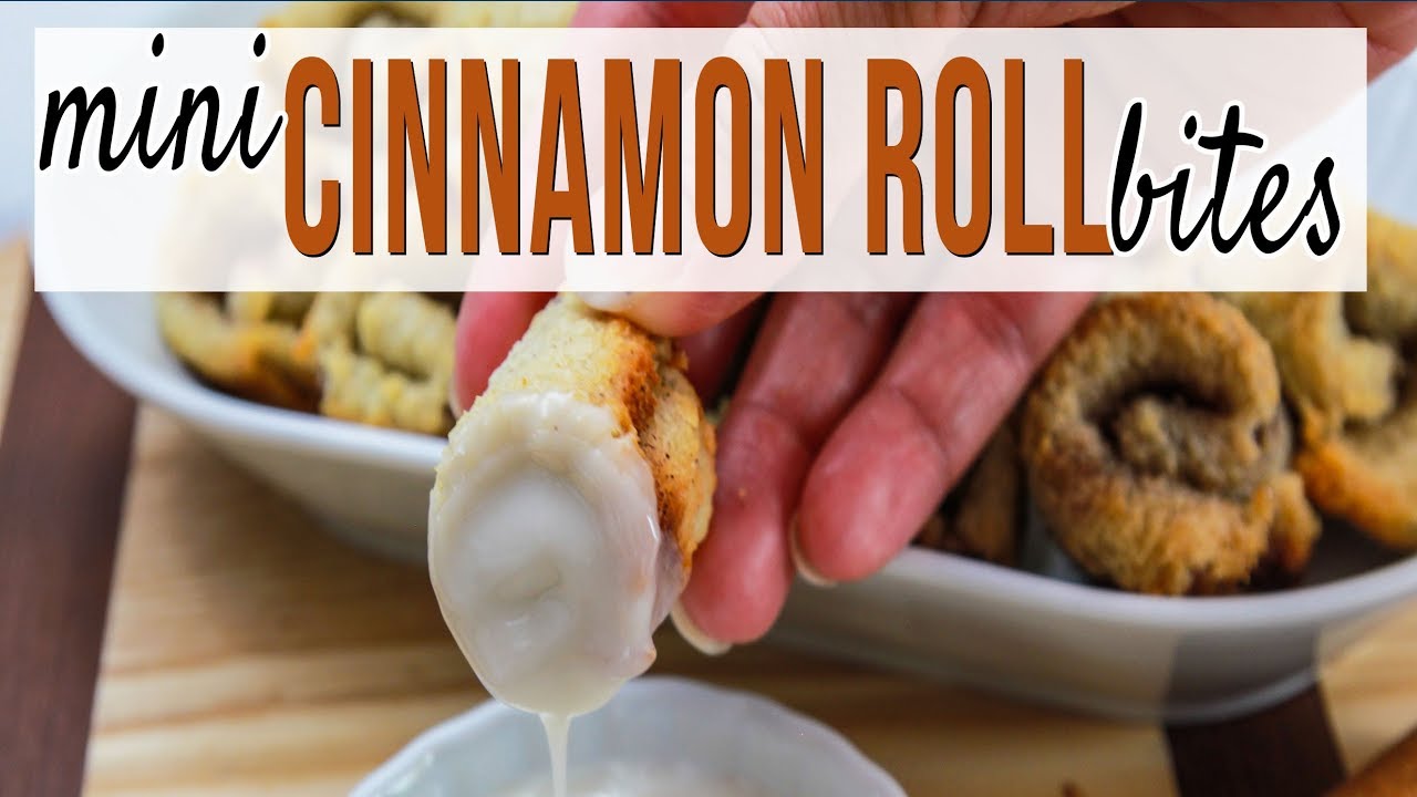 Mini Cinnamon Roll Bites - YouTube