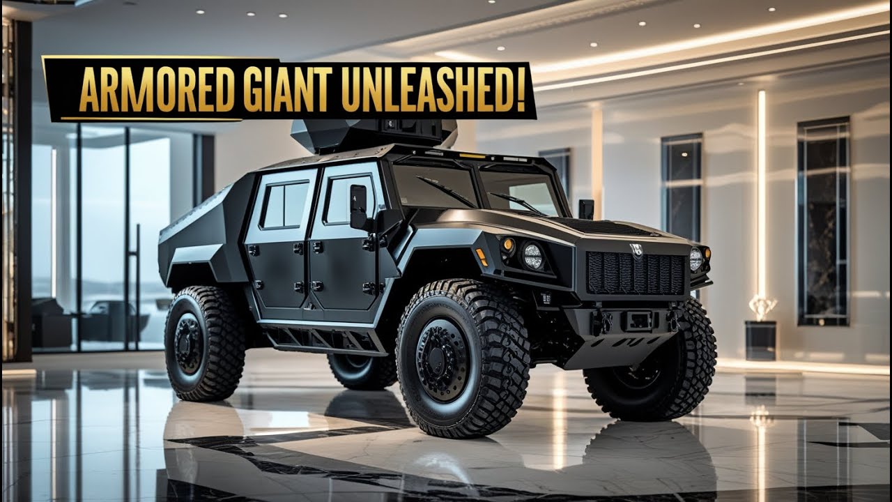 "Kirpi II Unleashed: The Armored Giant Displayed in a Luxury Showroom ...
